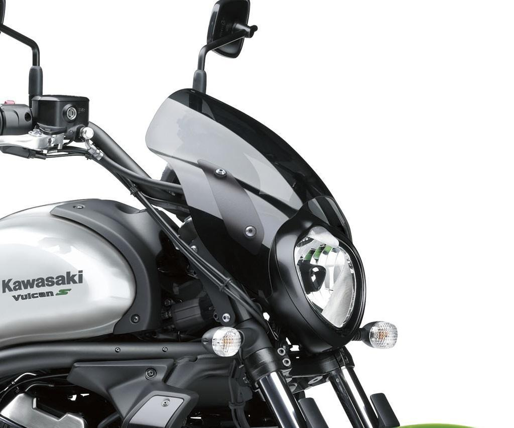 999940736 | Café Style Smoke Windscreen (Vulcan S) | Kawasaki